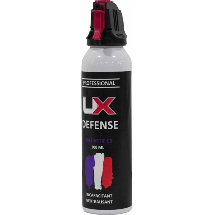 Bombe lacrymogène gaz CS UX Pro Accusol 100ml